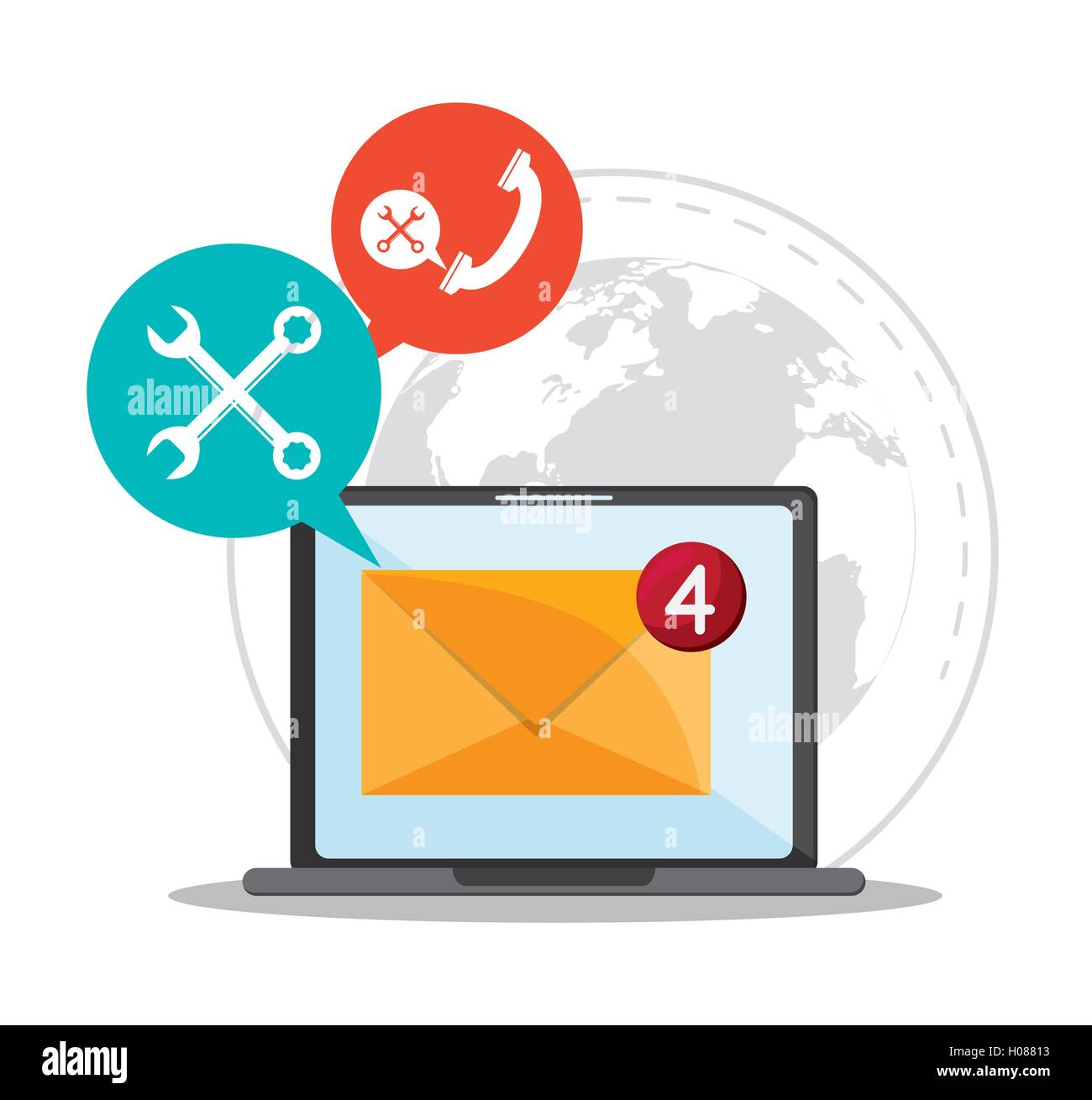 Email message and communication design Stock Vector Image & Art - Alamy