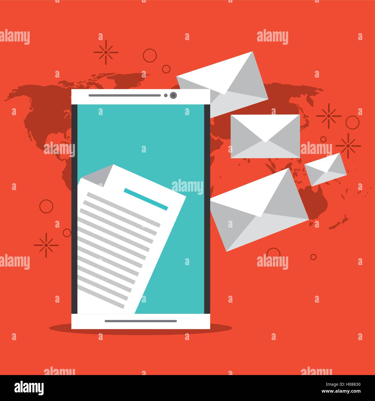 Email message and communication design Stock Vector Image & Art - Alamy