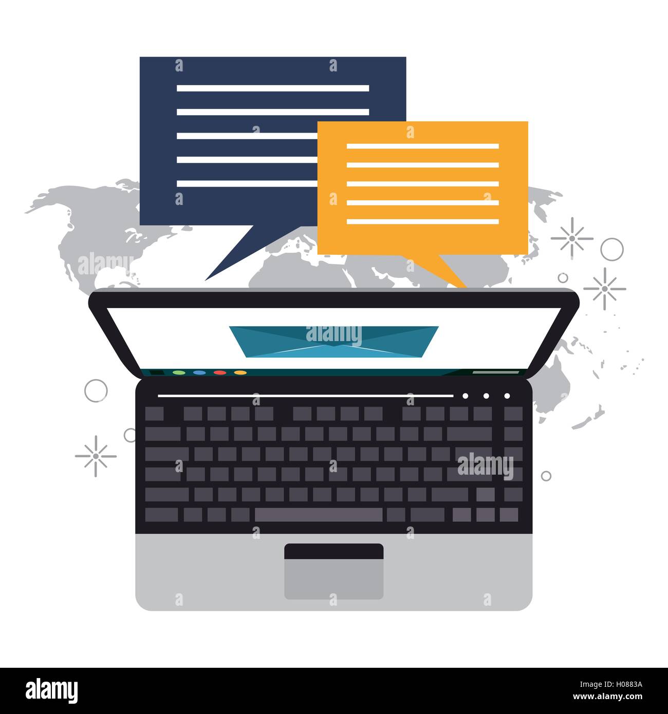 Email message and communication design Stock Vector Image & Art - Alamy