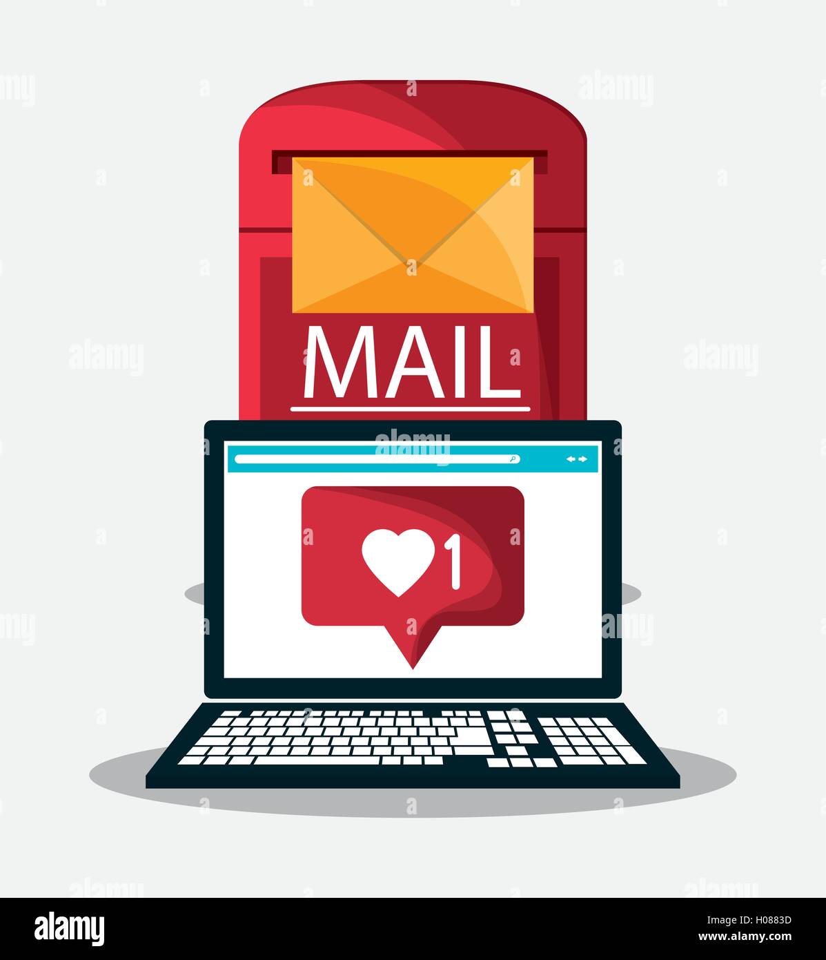 Email message and communication design Stock Vector Image & Art - Alamy