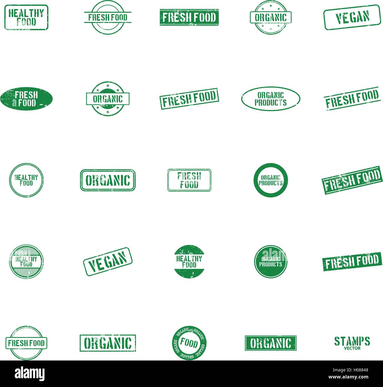 Healthy food labels Stock Vector Image & Art - Alamy