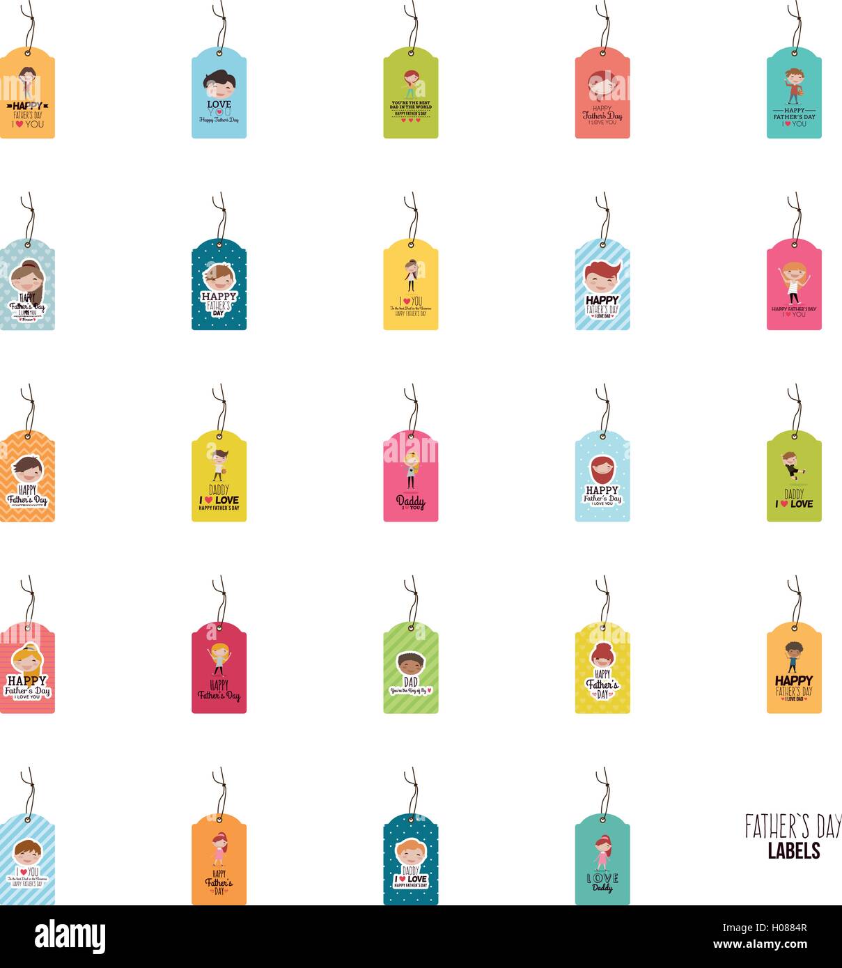 father day labels Stock Vector Image & Art - Alamy