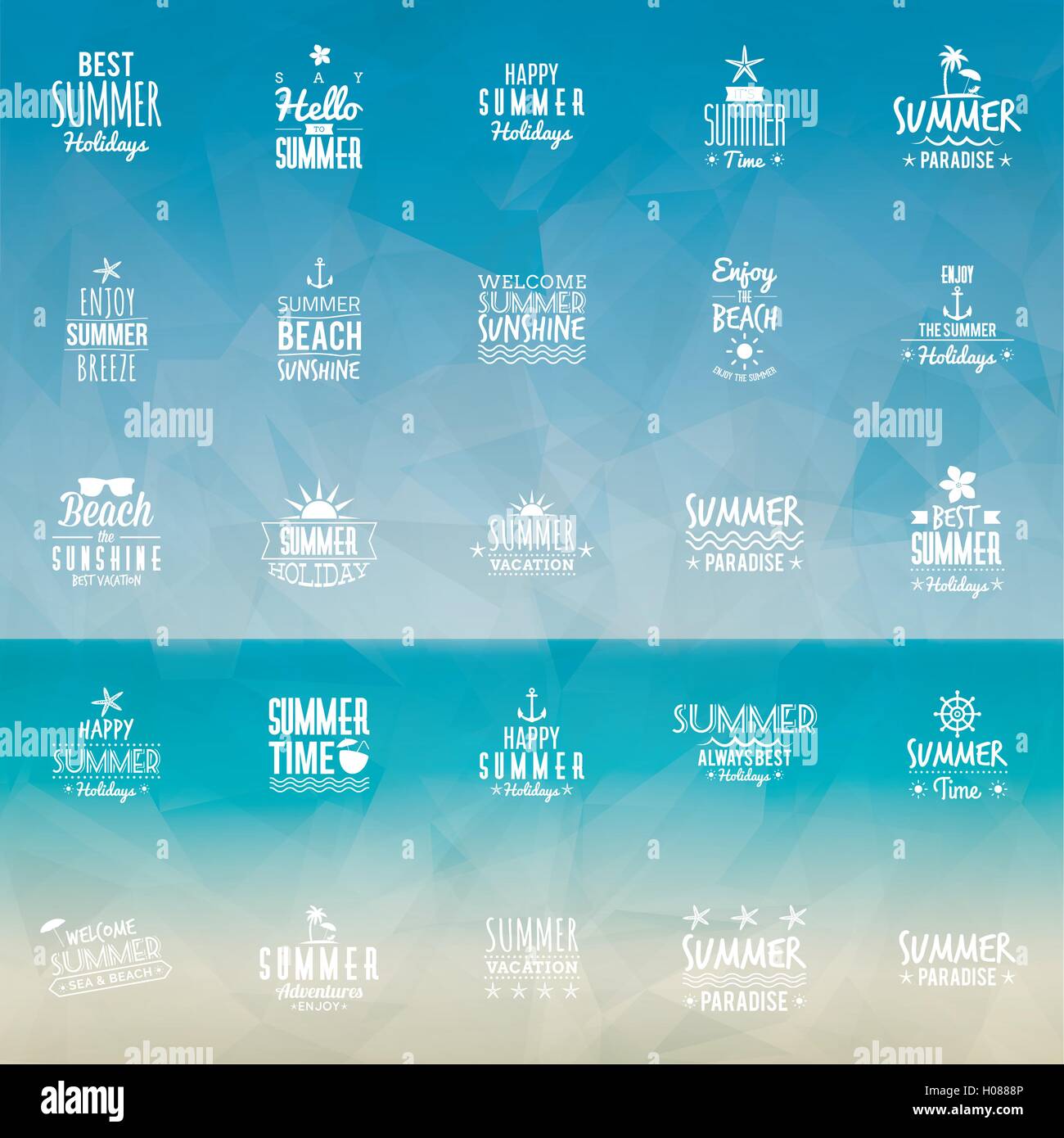 Summer Vacation labels Stock Vector Image & Art - Alamy
