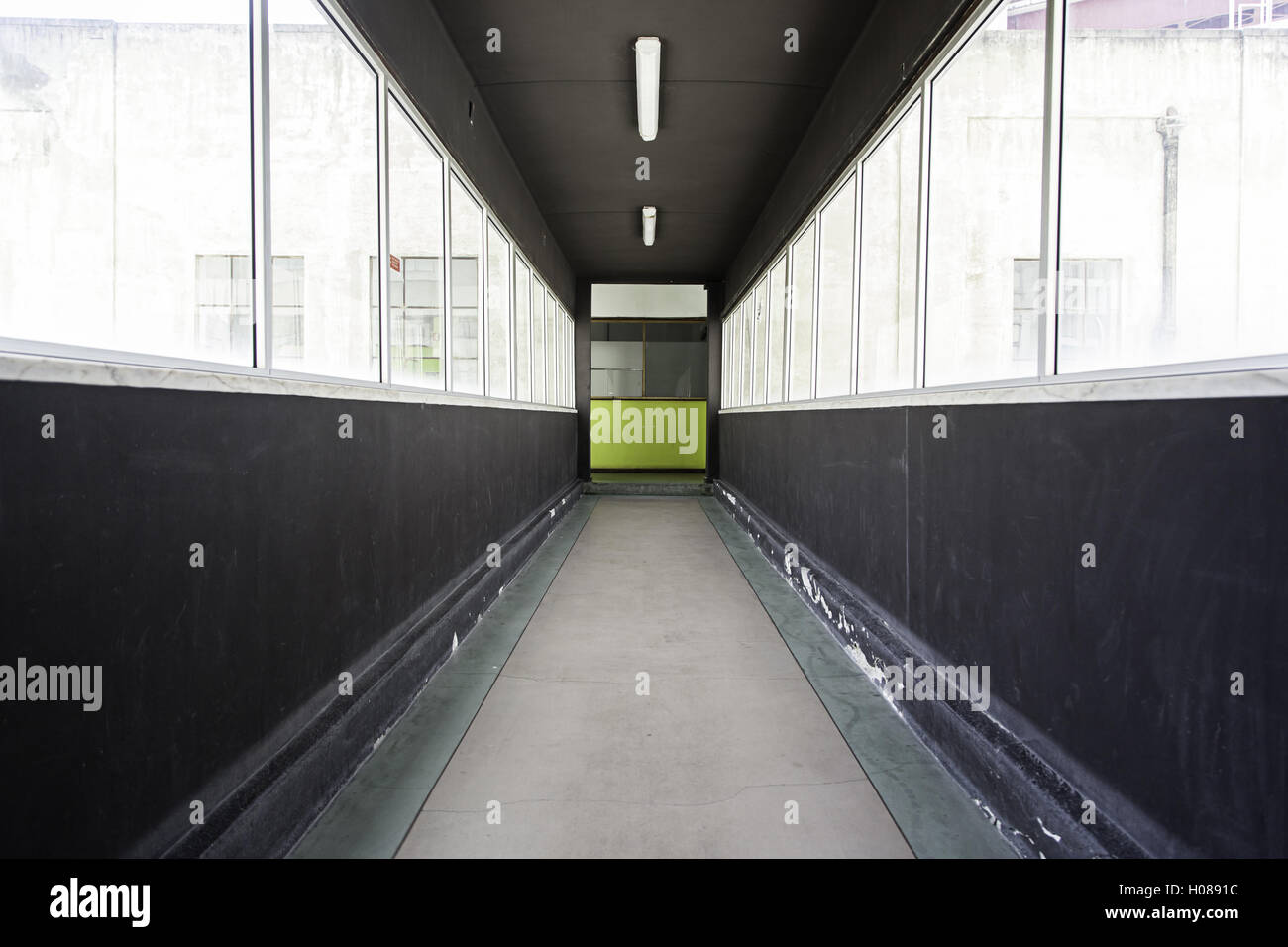 An old factory hall, detail of an old hall, inside Stock Photo - Alamy