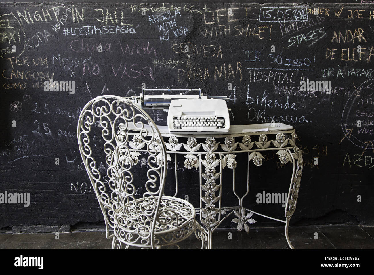 Old typewriter, detail of old writing instrument Stock Photo - Alamy
