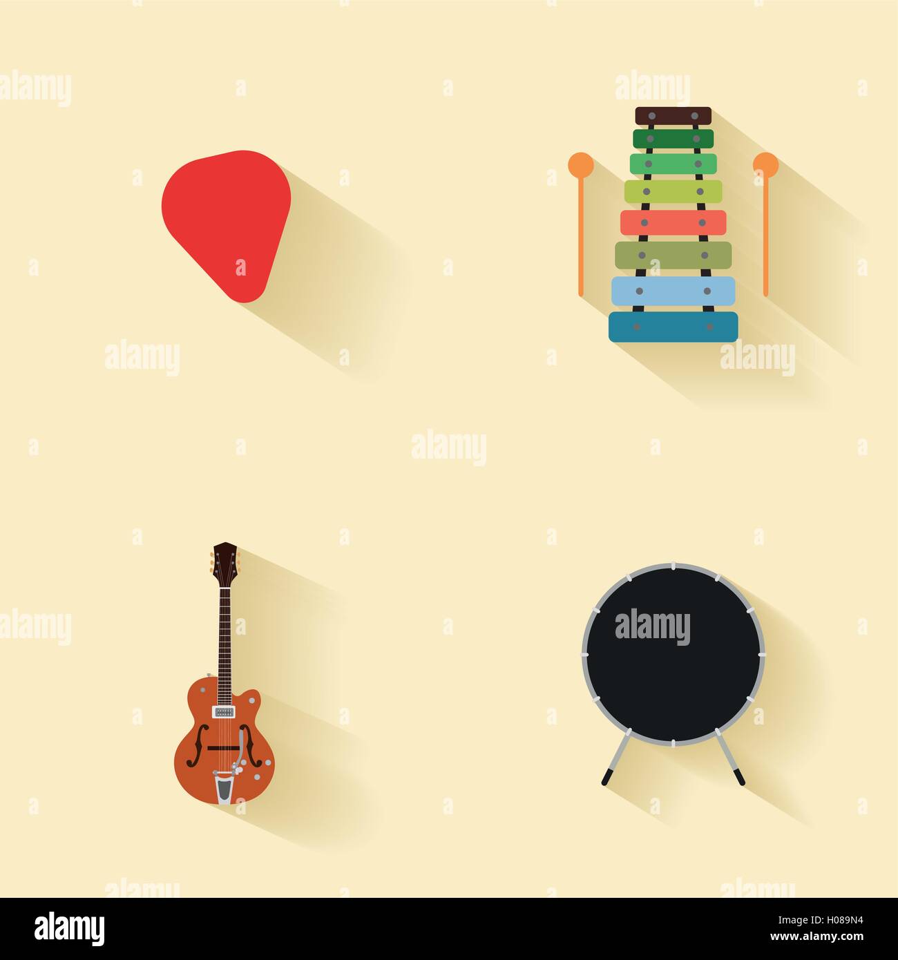 Abstract music instruments Stock Vector Image & Art - Alamy