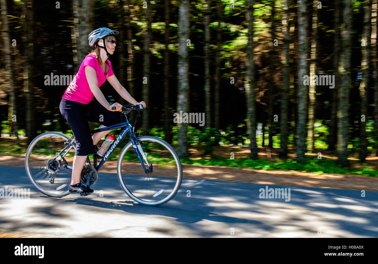 Bike ride on trail Stock Photo - Alamy