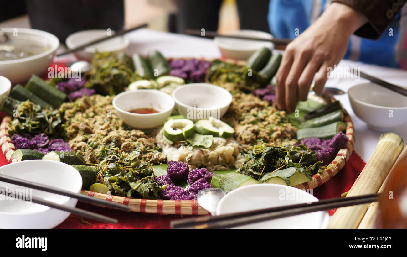 Vietnamese traditional sticky rice and meal Stock Photo - Alamy
