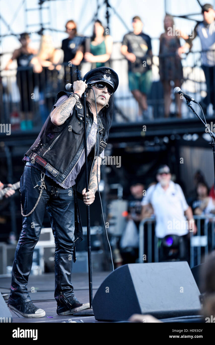 September 17, 2016, Irvine California, Taime Downe lead singer of ...