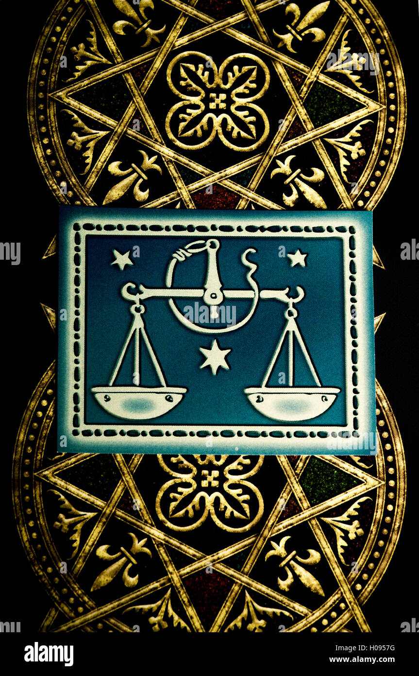 Libra sign of the zodiac hi-res stock photography and images - Alamy
