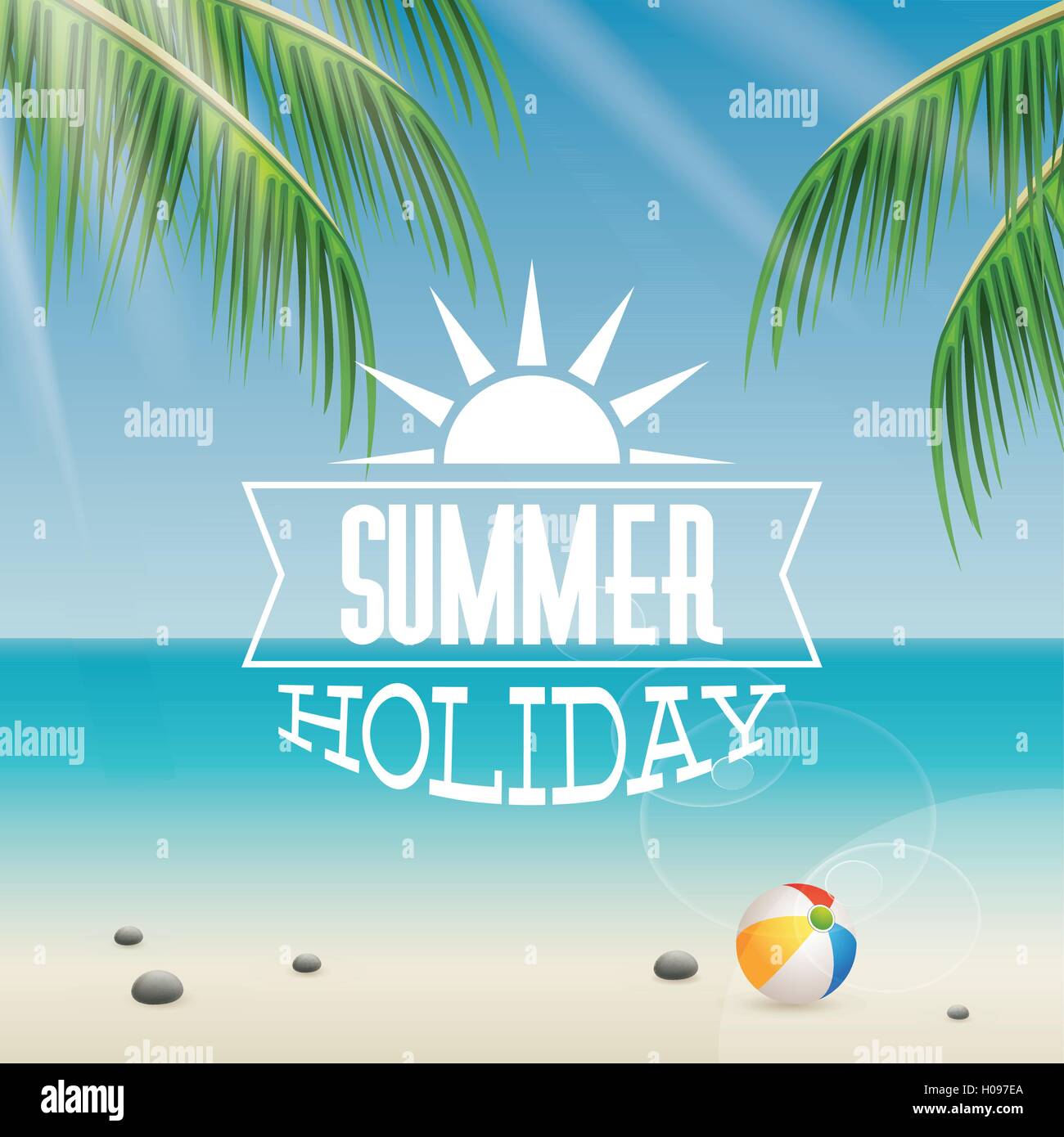 Summer Vacation label Stock Vector Image & Art - Alamy