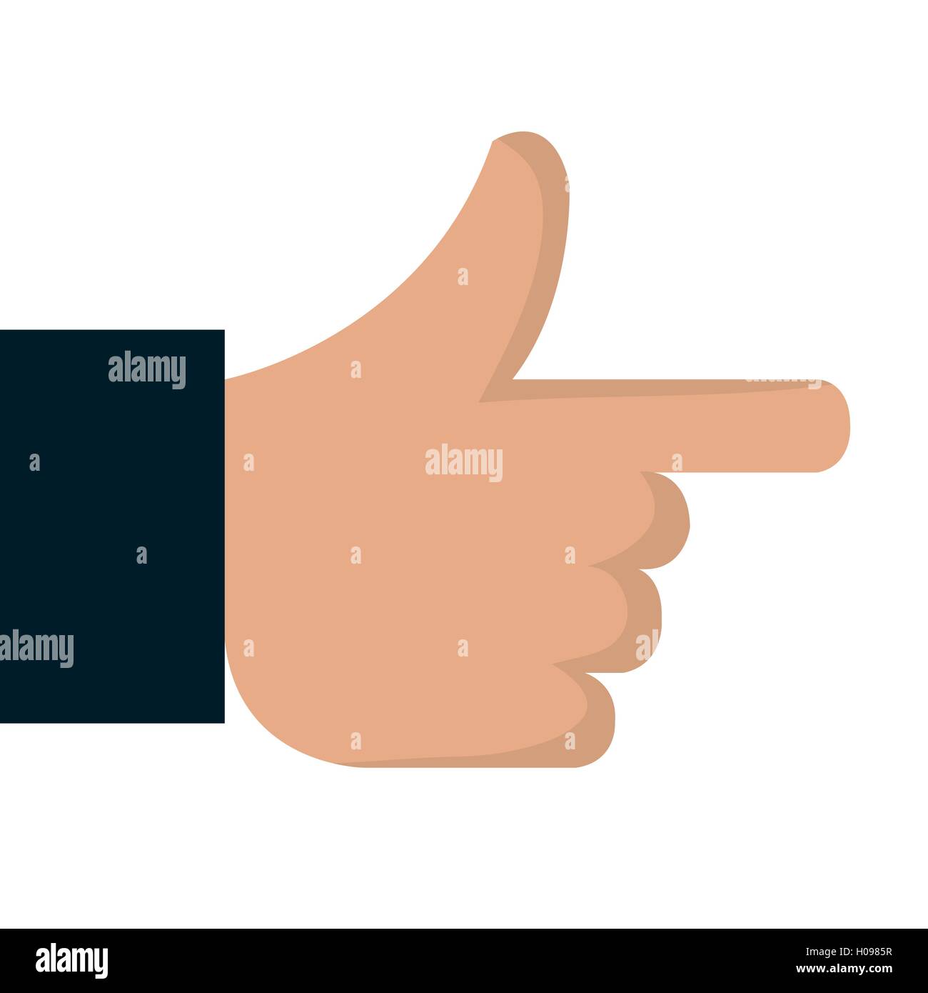 symbol hand pointing isolated Stock Vector Image & Art - Alamy
