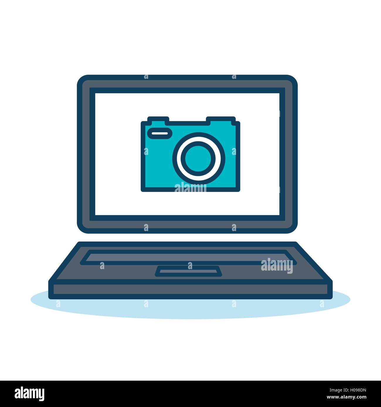 laptop camera photography design isolated Stock Vector Image & Art - Alamy
