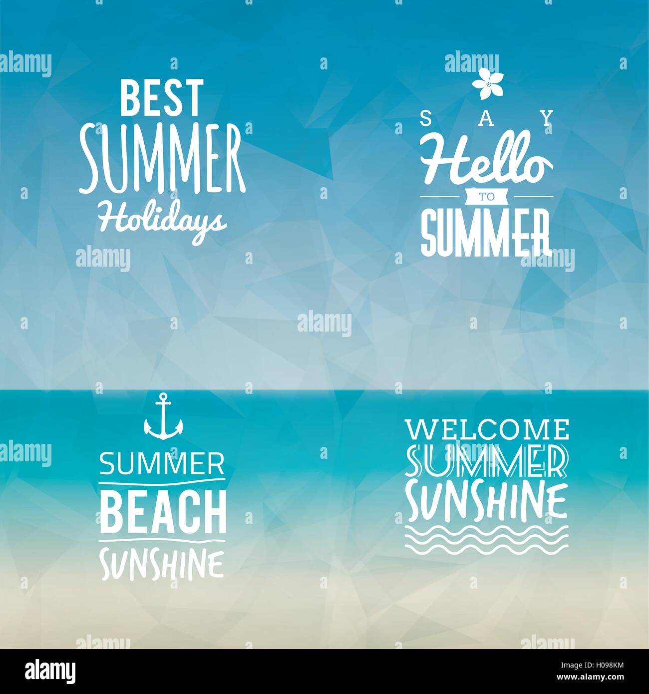 Summer Vacation labels Stock Vector Image & Art - Alamy