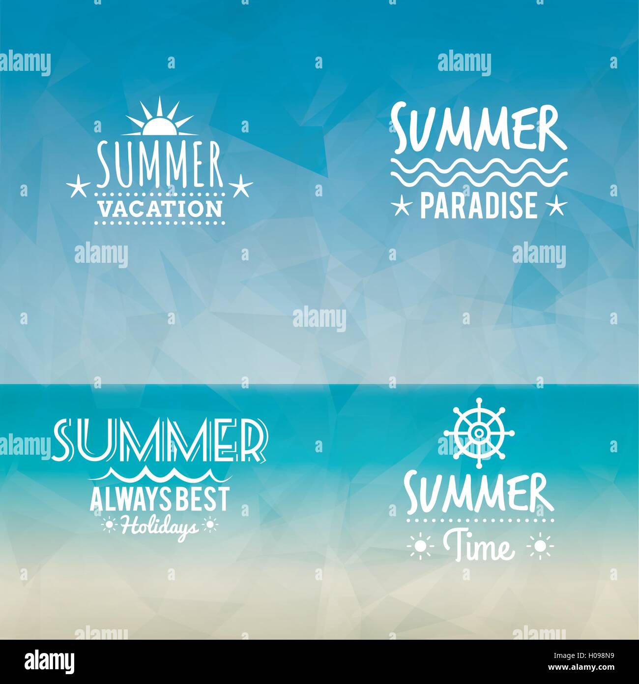 Summer Vacation labels Stock Vector Image & Art - Alamy