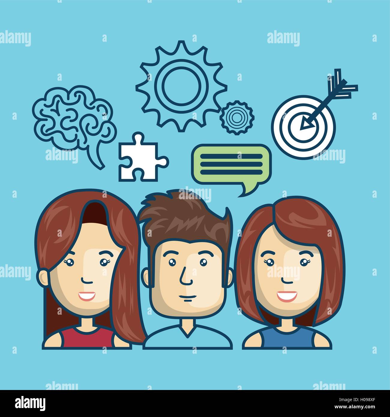 group person idea creative design Stock Vector Image & Art - Alamy