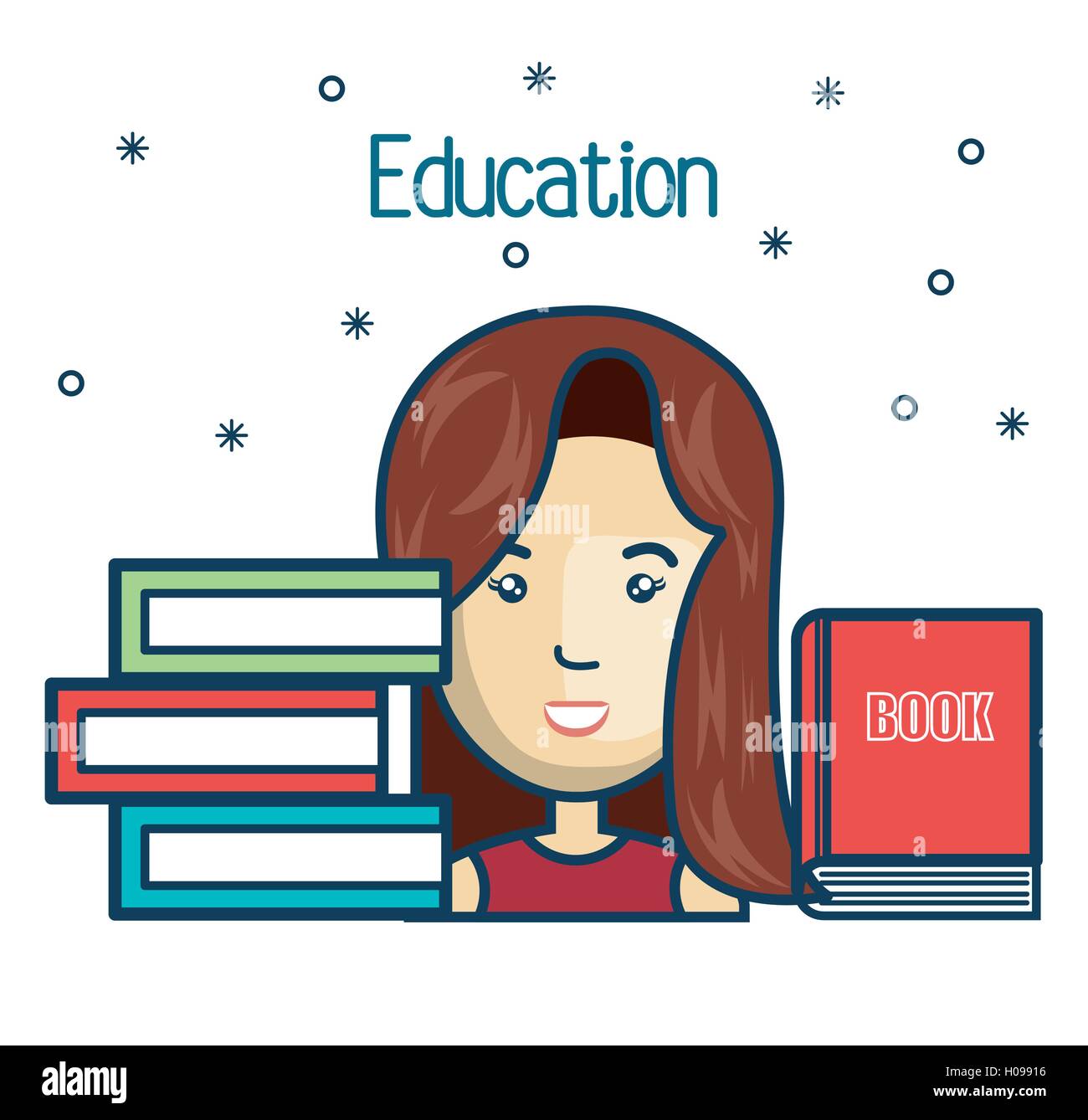 Encyclopedia figure Stock Vector Images - Alamy