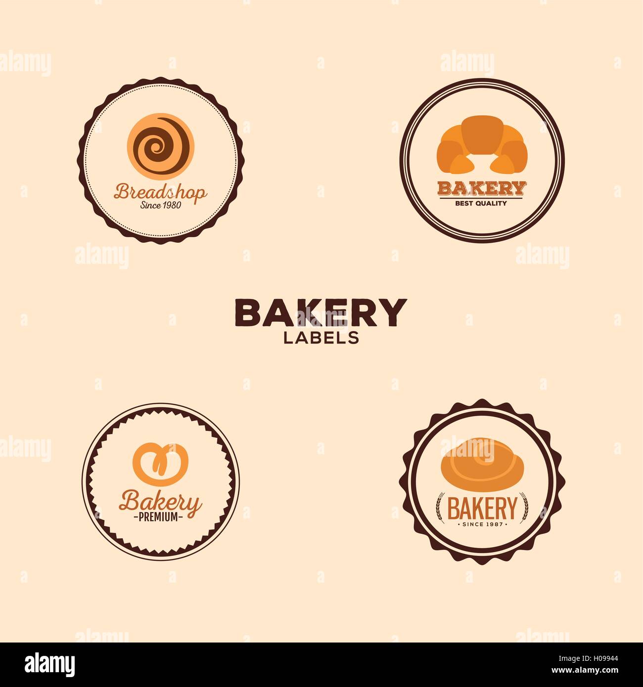 Delicious bakery labels Stock Vector Image & Art - Alamy