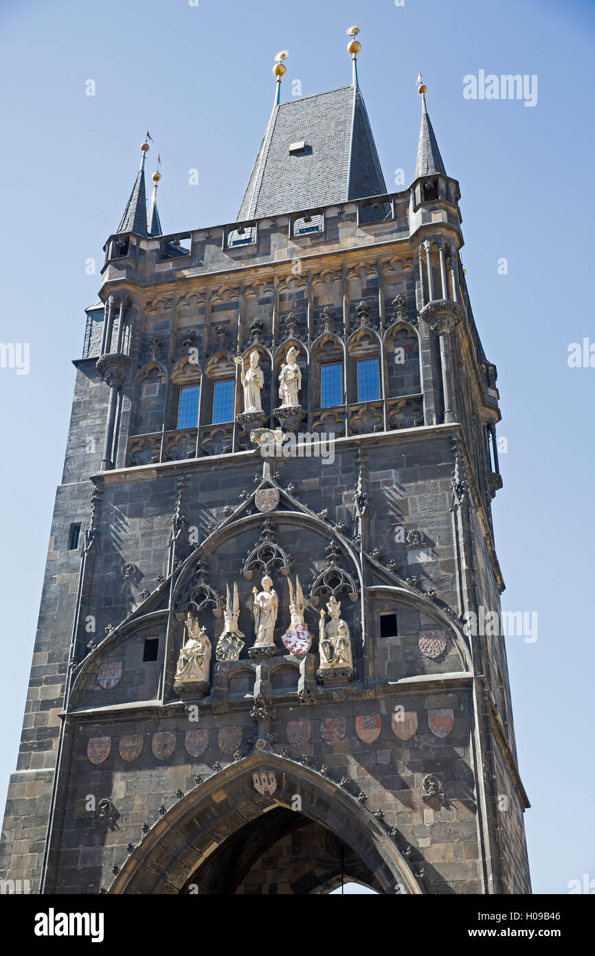 Old Town Bridge Tower in Prague Czech Republic Stock Photo - Alamy
