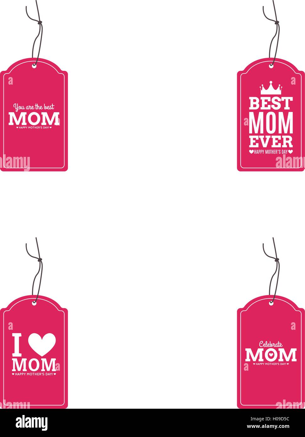 Mother Day labels Stock Vector Image & Art - Alamy