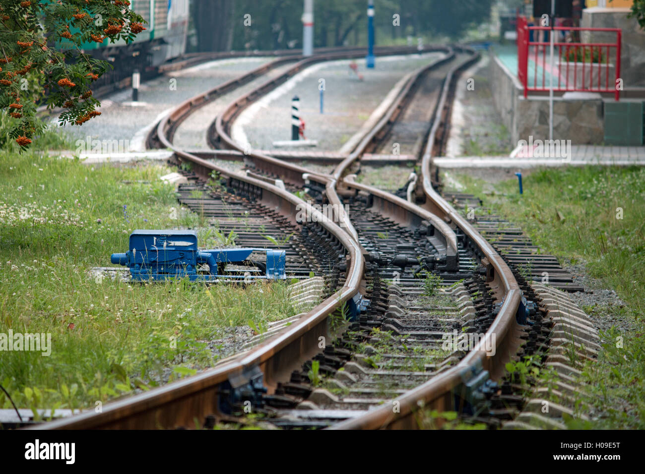 Empty railway station hi-res stock photography and images - Alamy