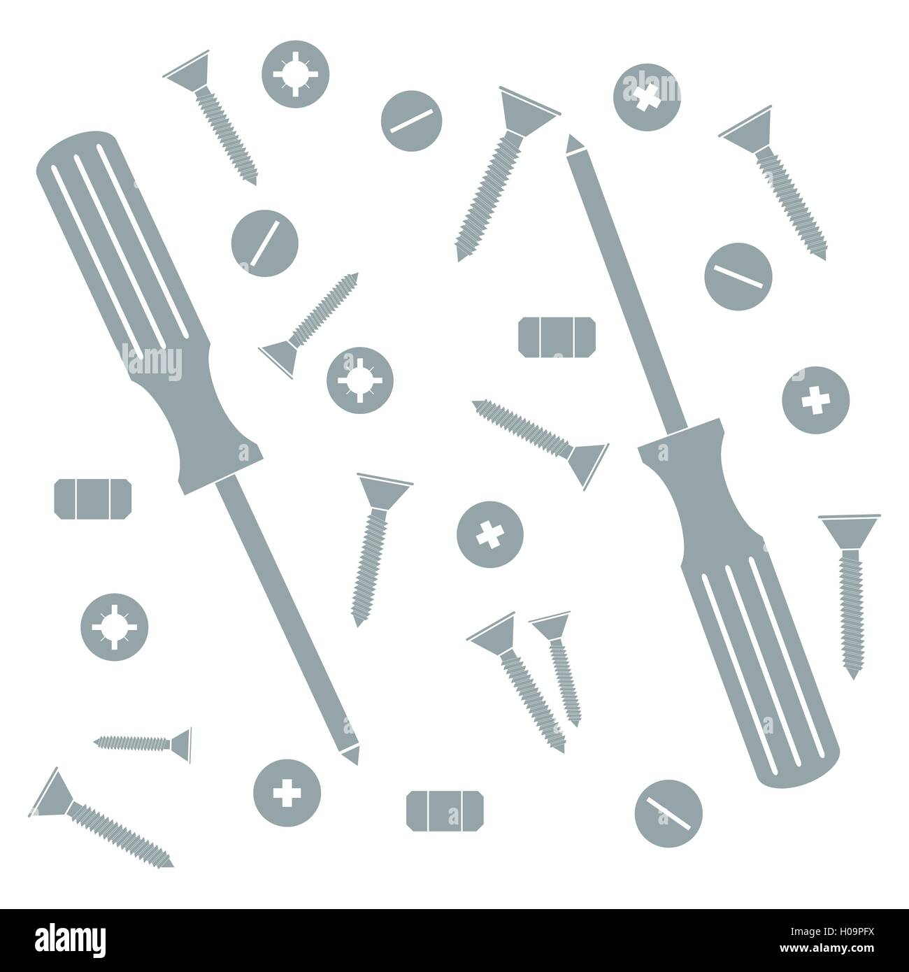 Nice picture of a colored tools on a white background Stock Vector ...