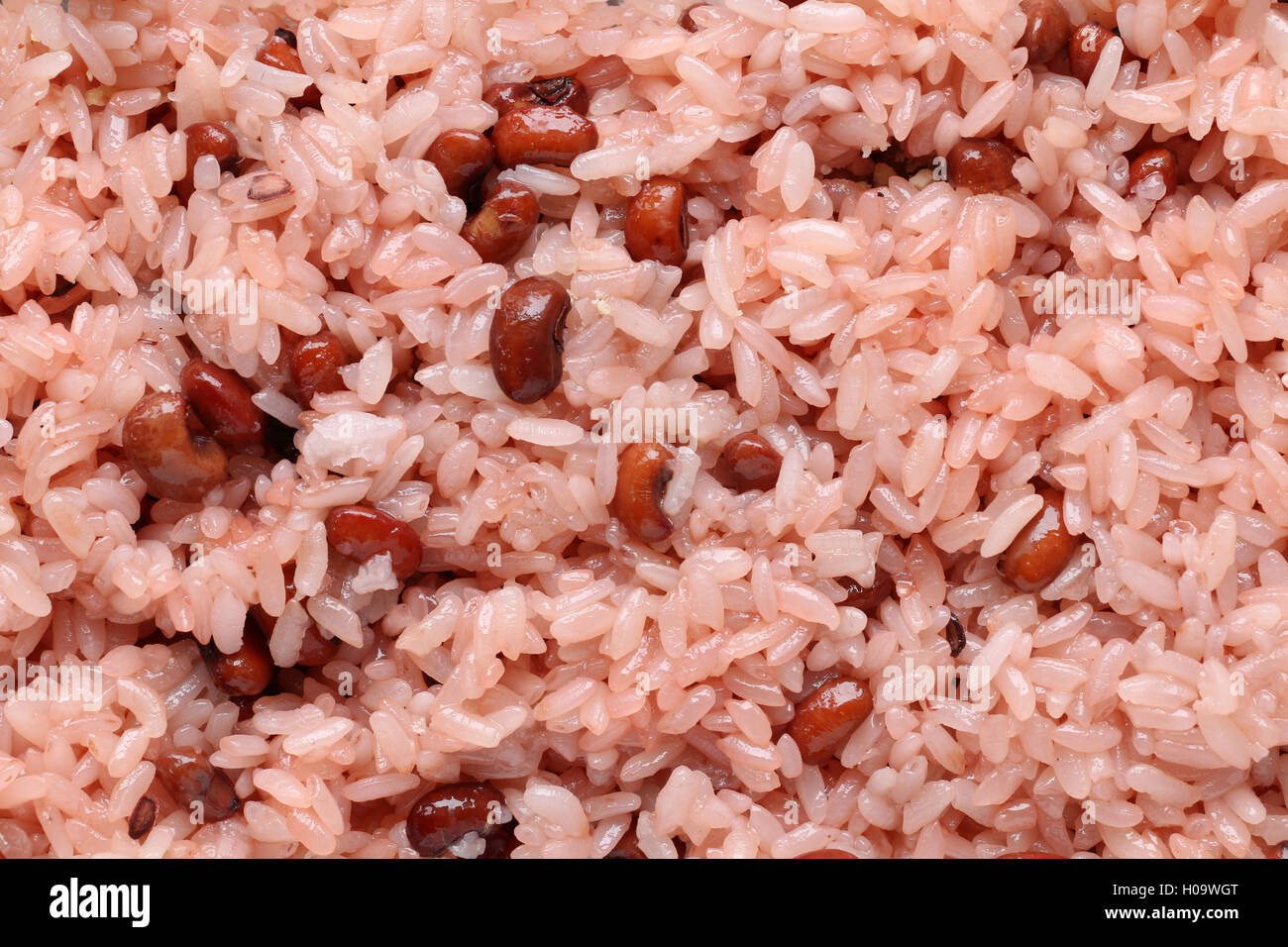 Japanese festive red rice texture Stock Photo - Alamy