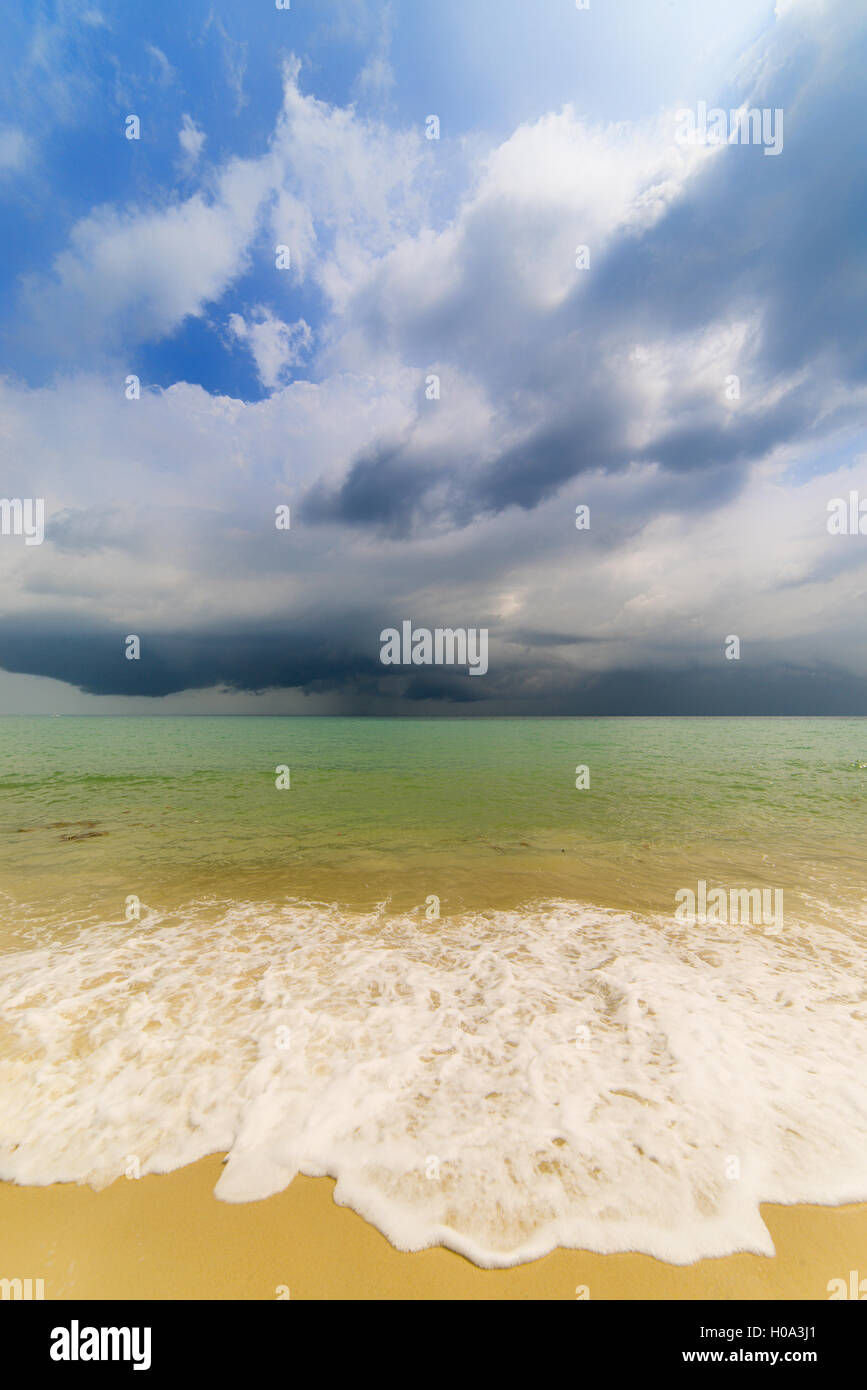 Storm clouds over beautiful adaman sea in Thailand Stock Photo - Alamy