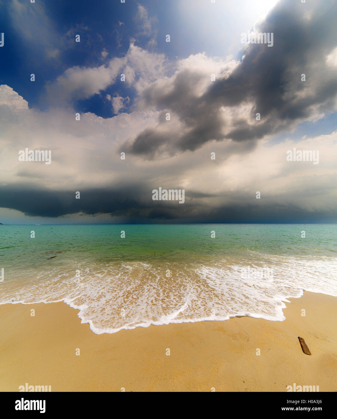 Storm clouds over beautiful adaman sea in Thailand Stock Photo - Alamy