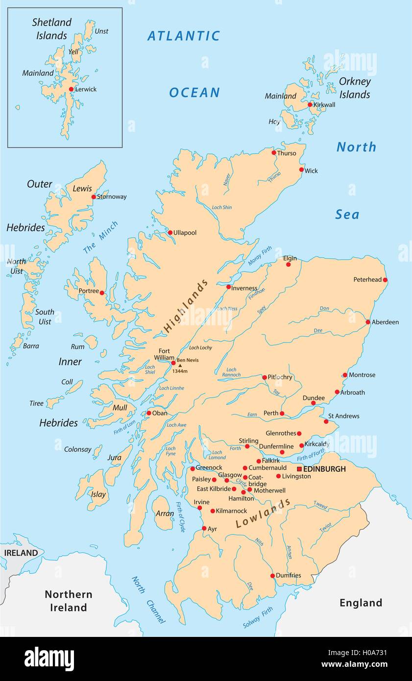Scotland Map High Resolution Stock Photography And Images Alamy Scotland Map High Resolution Stock Photography And Images Alamy