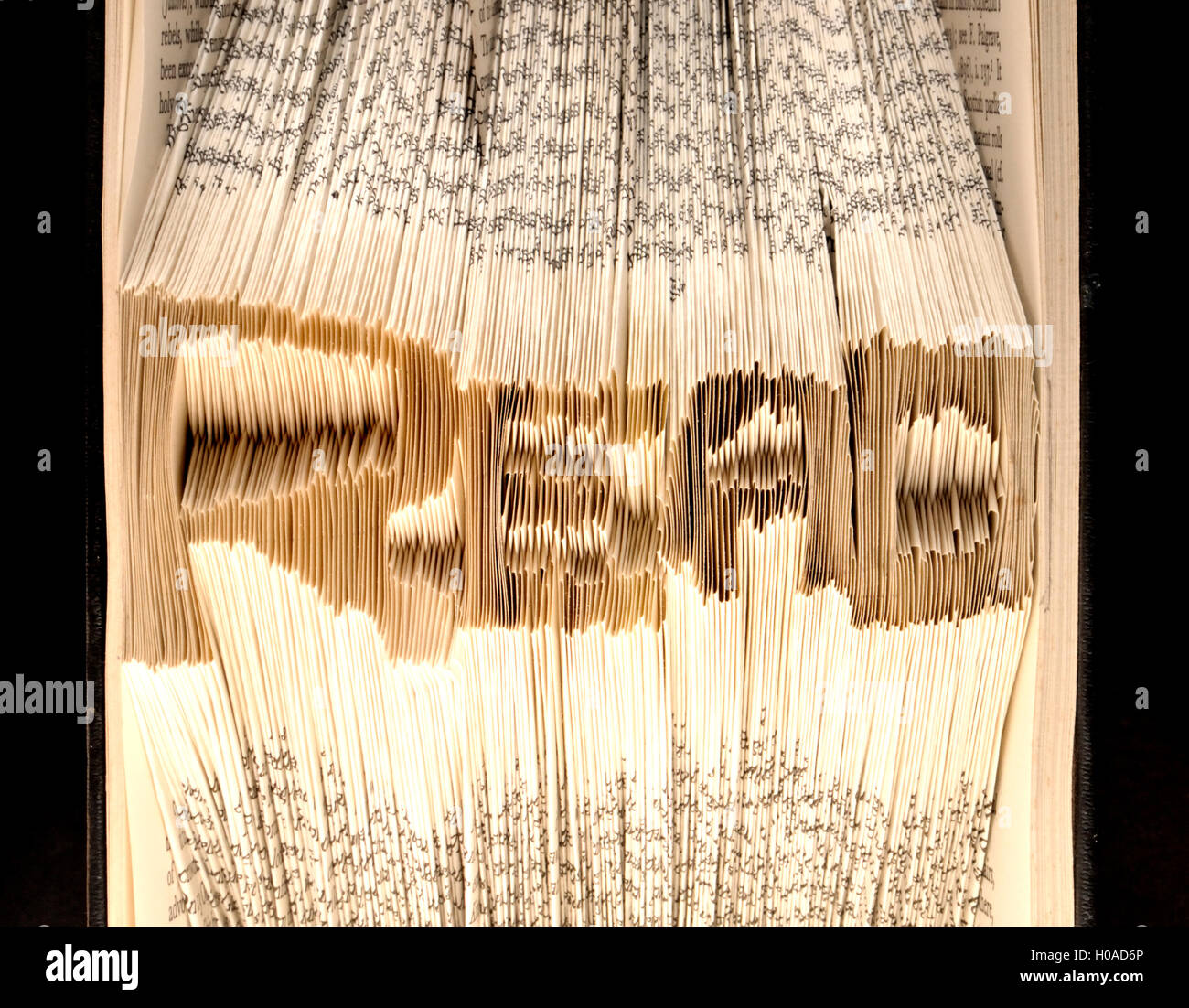 Folded book pages hi-res stock photography and images - Alamy