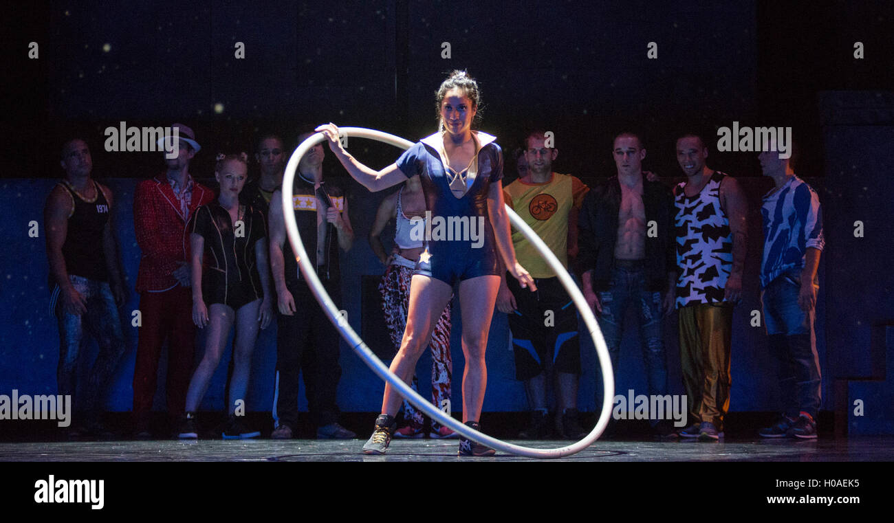 London, UK. 19 September 2016. Cyr Wheel performance by Diana Gonzalez ...