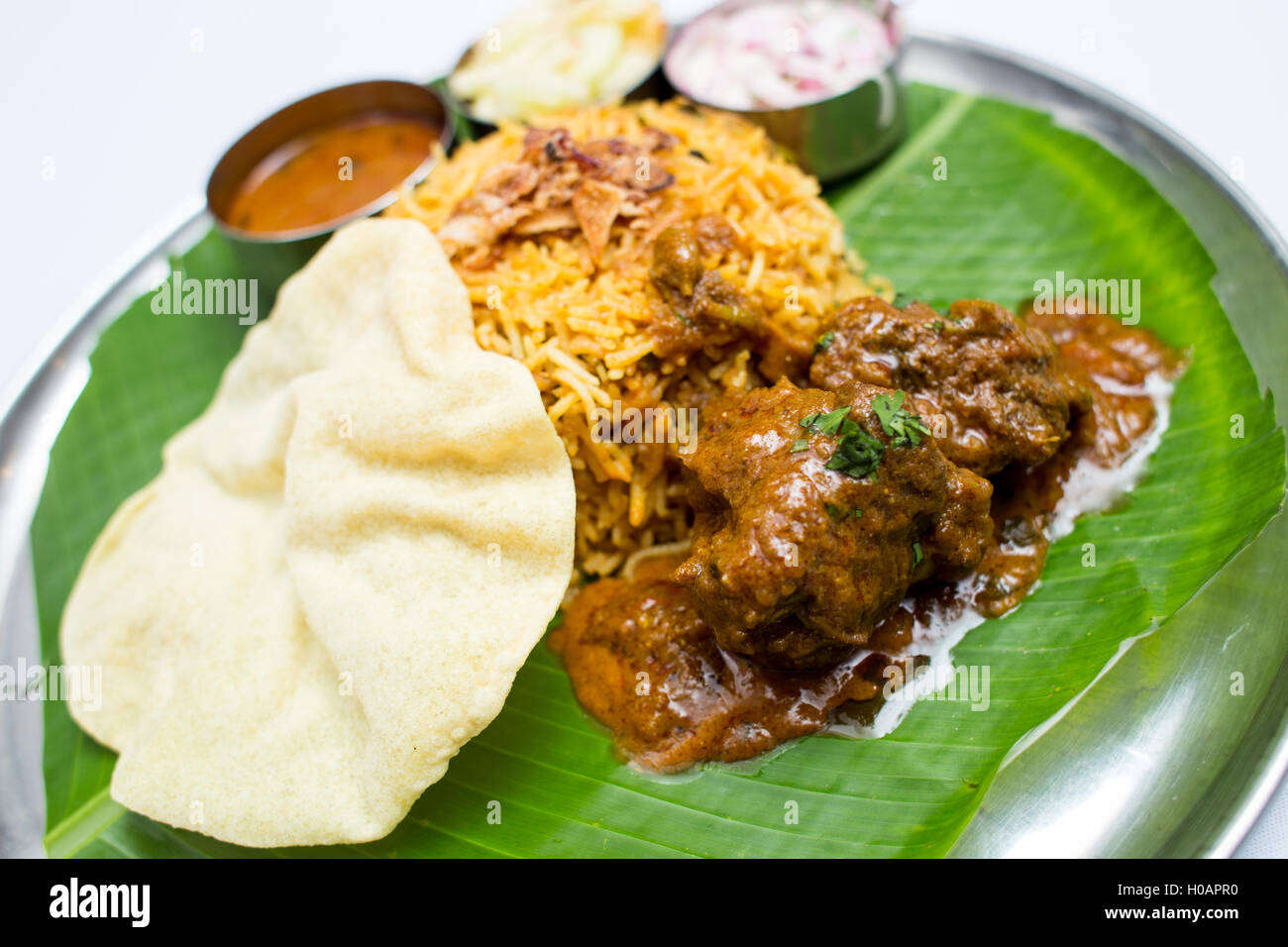 Mutton thali hi-res stock photography and images - Alamy