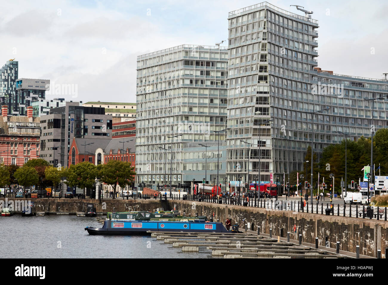 salthouse dock and Liverpool one Merseyside UK Stock Photo - Alamy