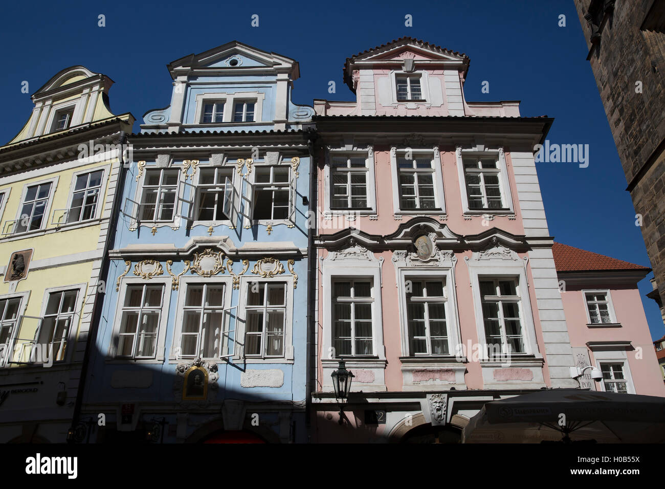 Colourful buildings in Prague Stock Photo - Alamy