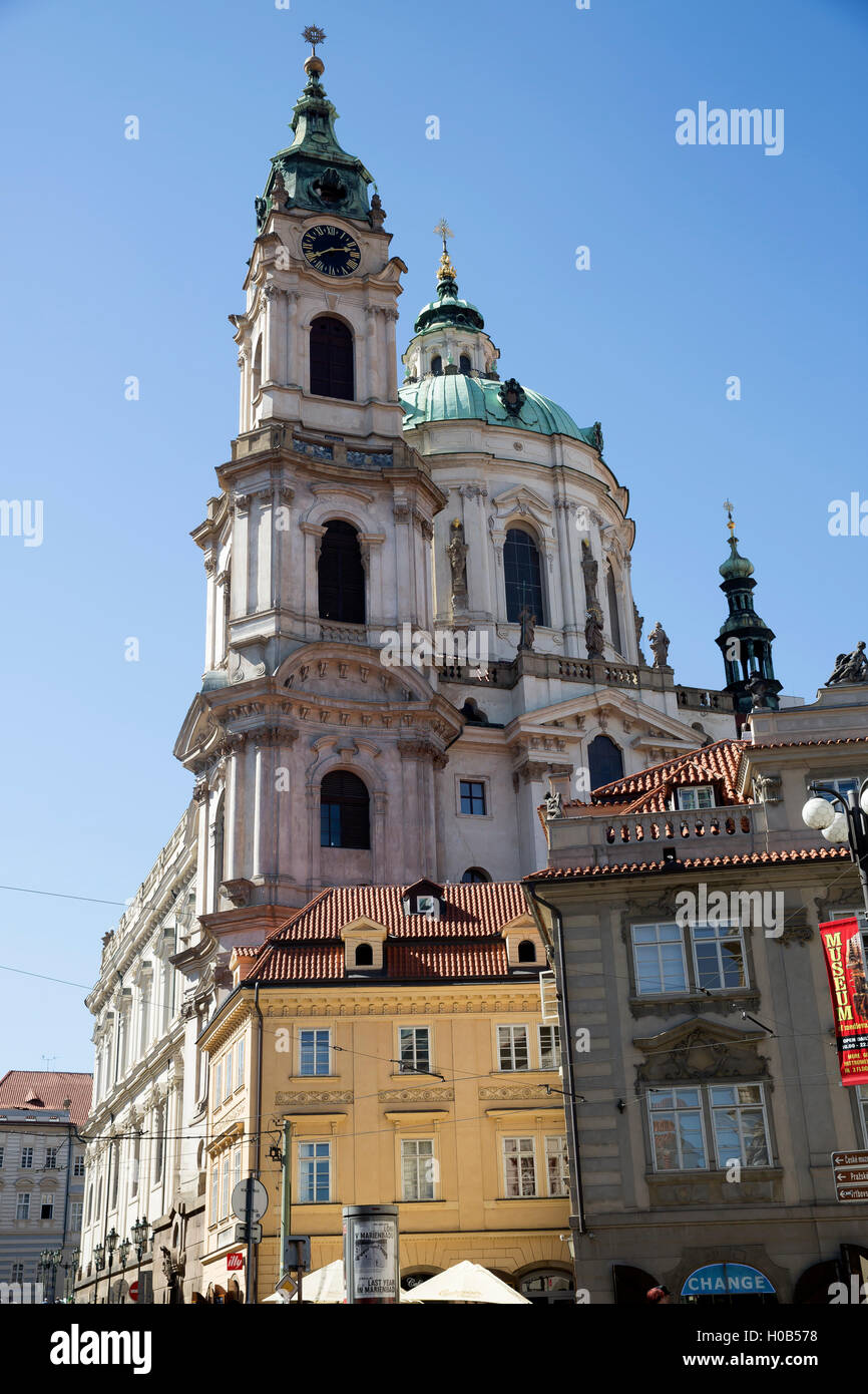 St Nicholas Church In Prague Czech Republic Stock Photo - Alamy