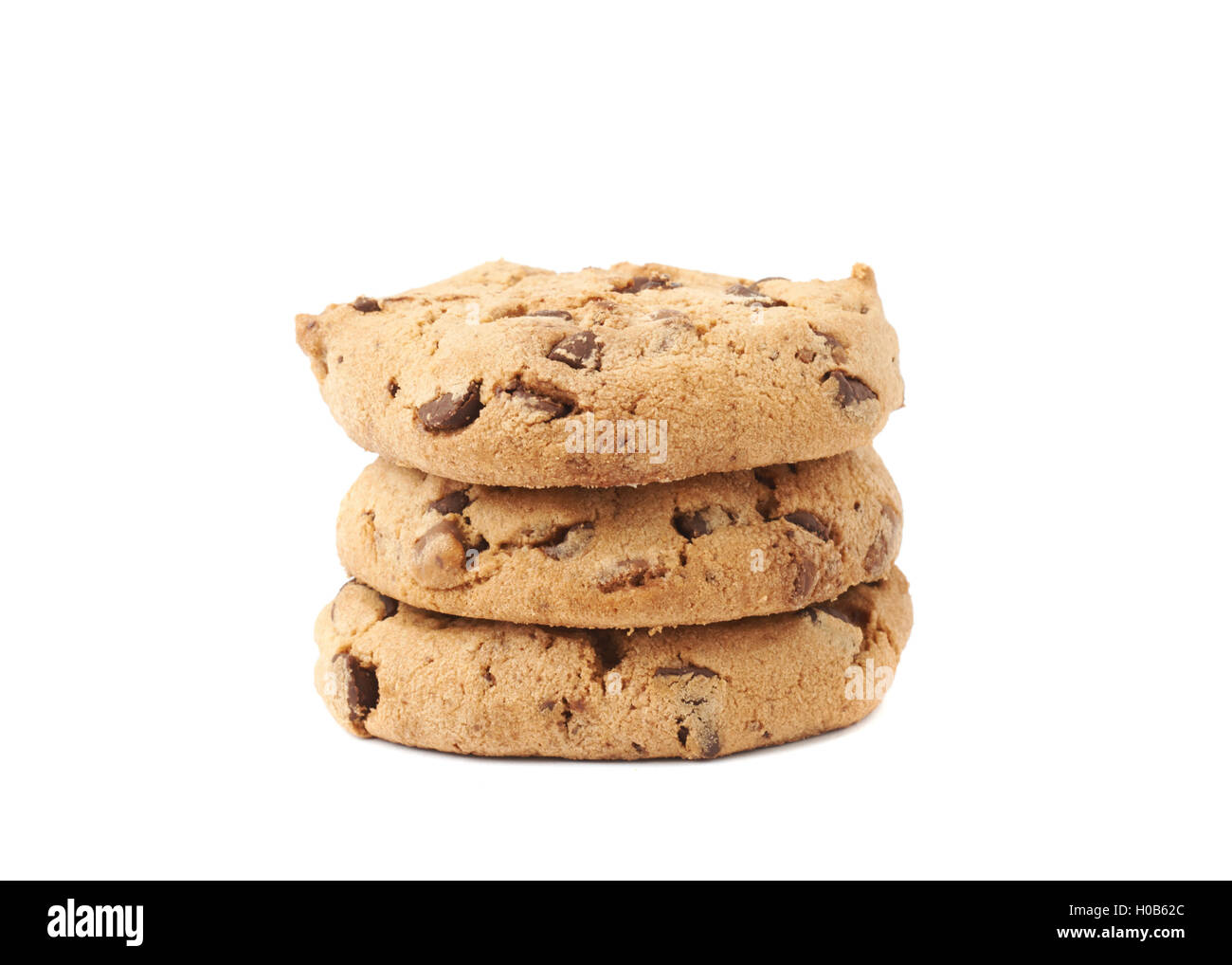 Stack of cookies isolated over the white background Stock Photo - Alamy