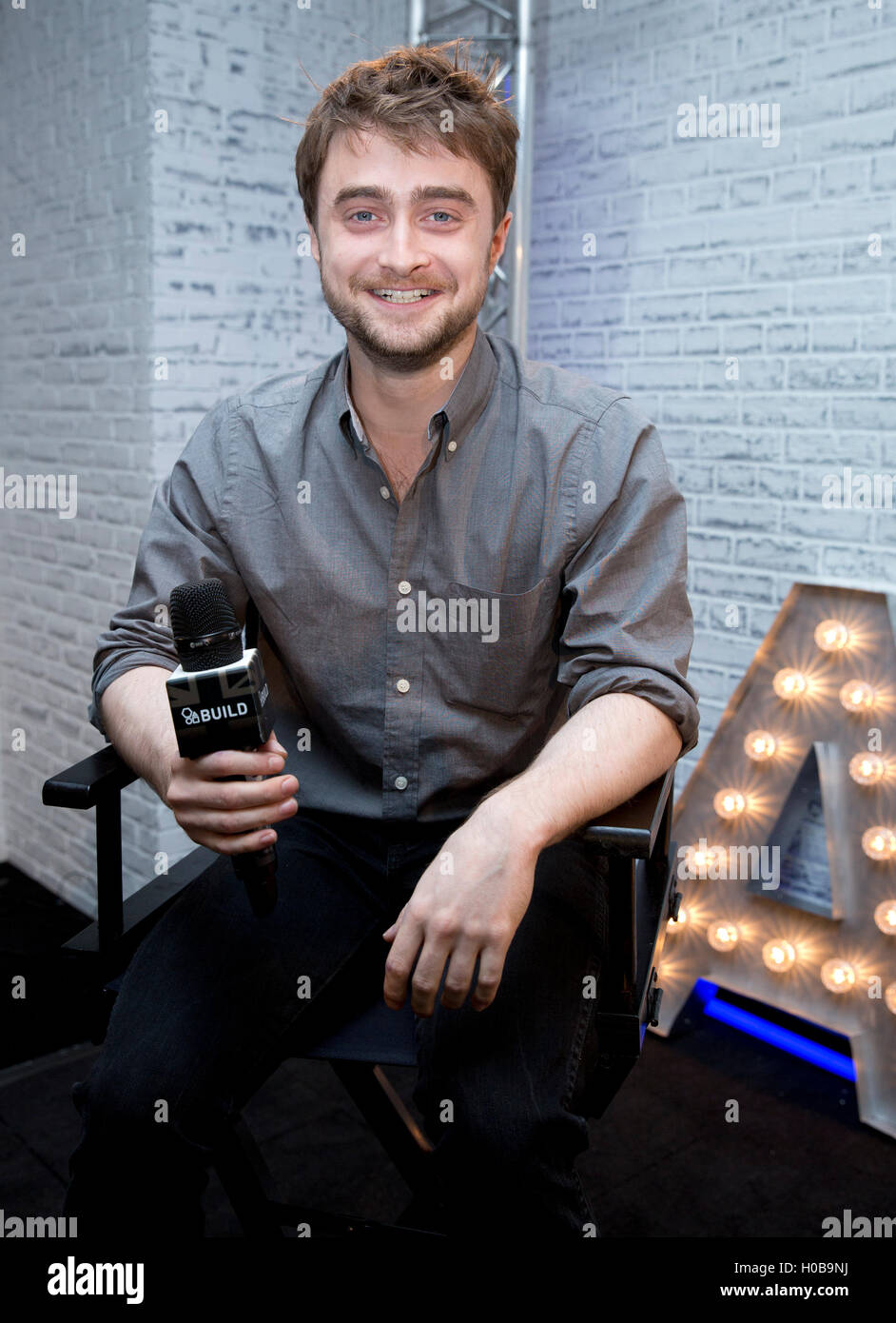 Actor Daniel Radcliffe participates in the BUILD Series event to ...
