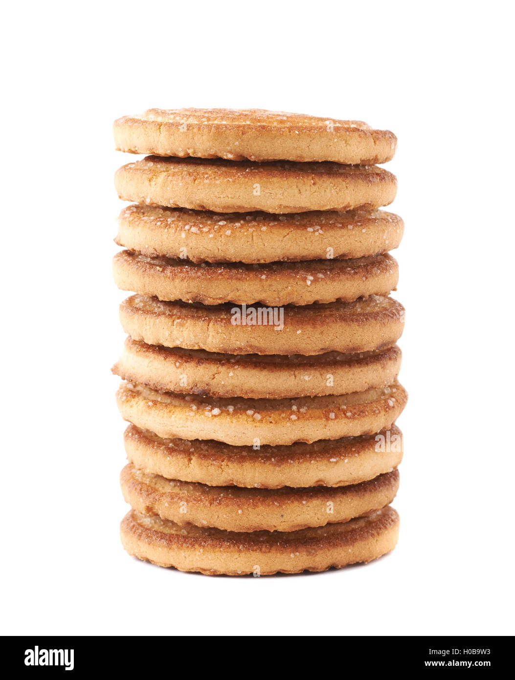 stack of cookies isolated over the white background Stock Photo - Alamy