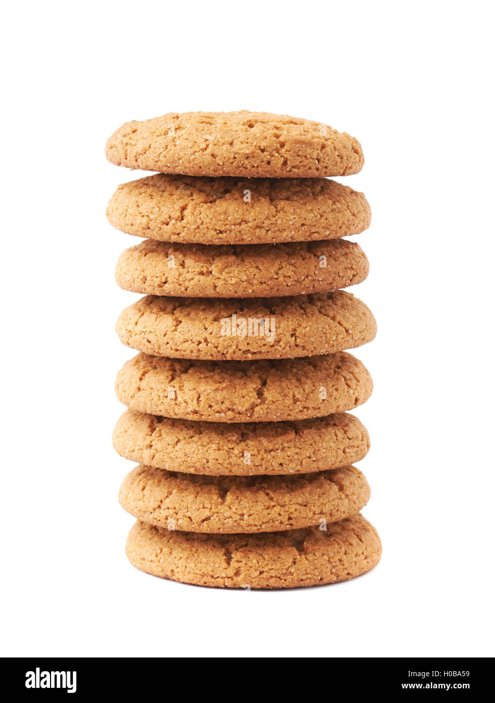 Stack of cookies isolated over the white background Stock Photo - Alamy