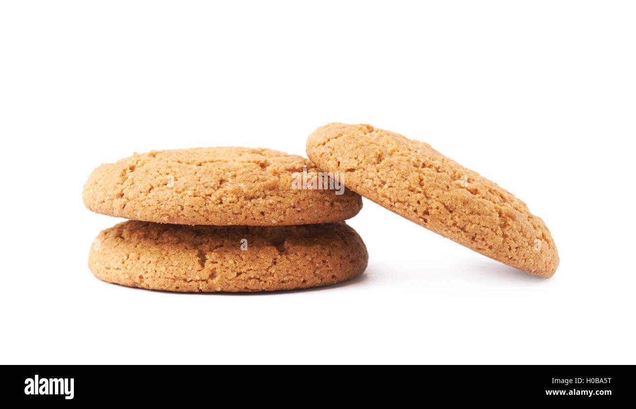 Stack of cookies isolated over the white background Stock Photo - Alamy