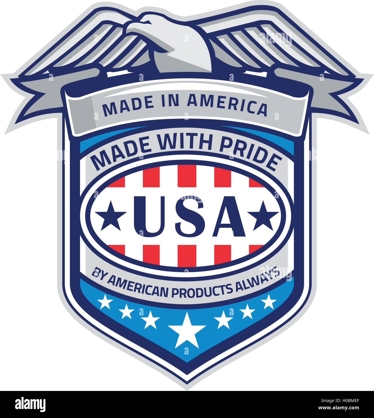 American products Stock Vector Images - Alamy