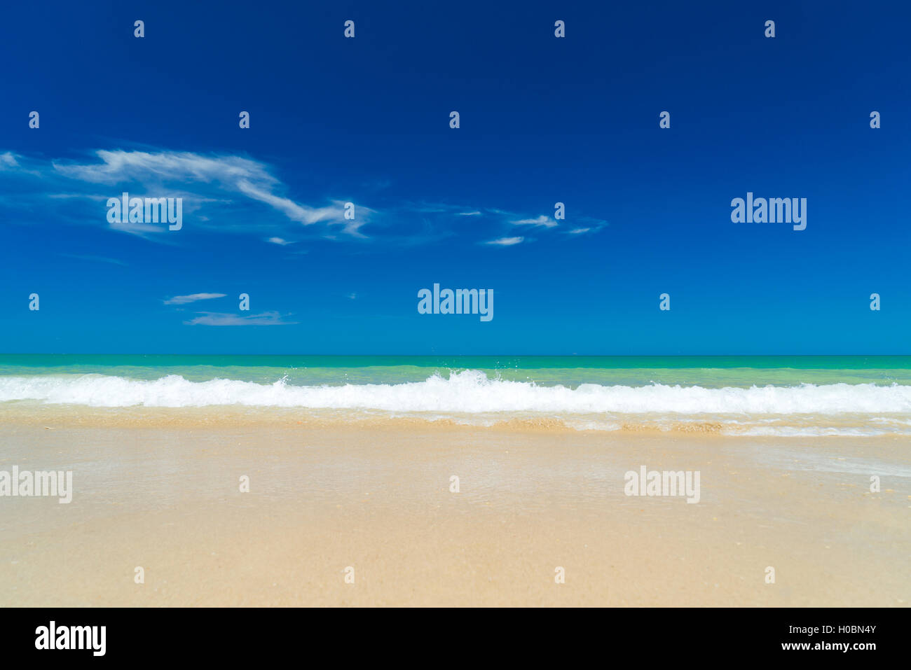Summer tropical beach landscape Stock Photo - Alamy