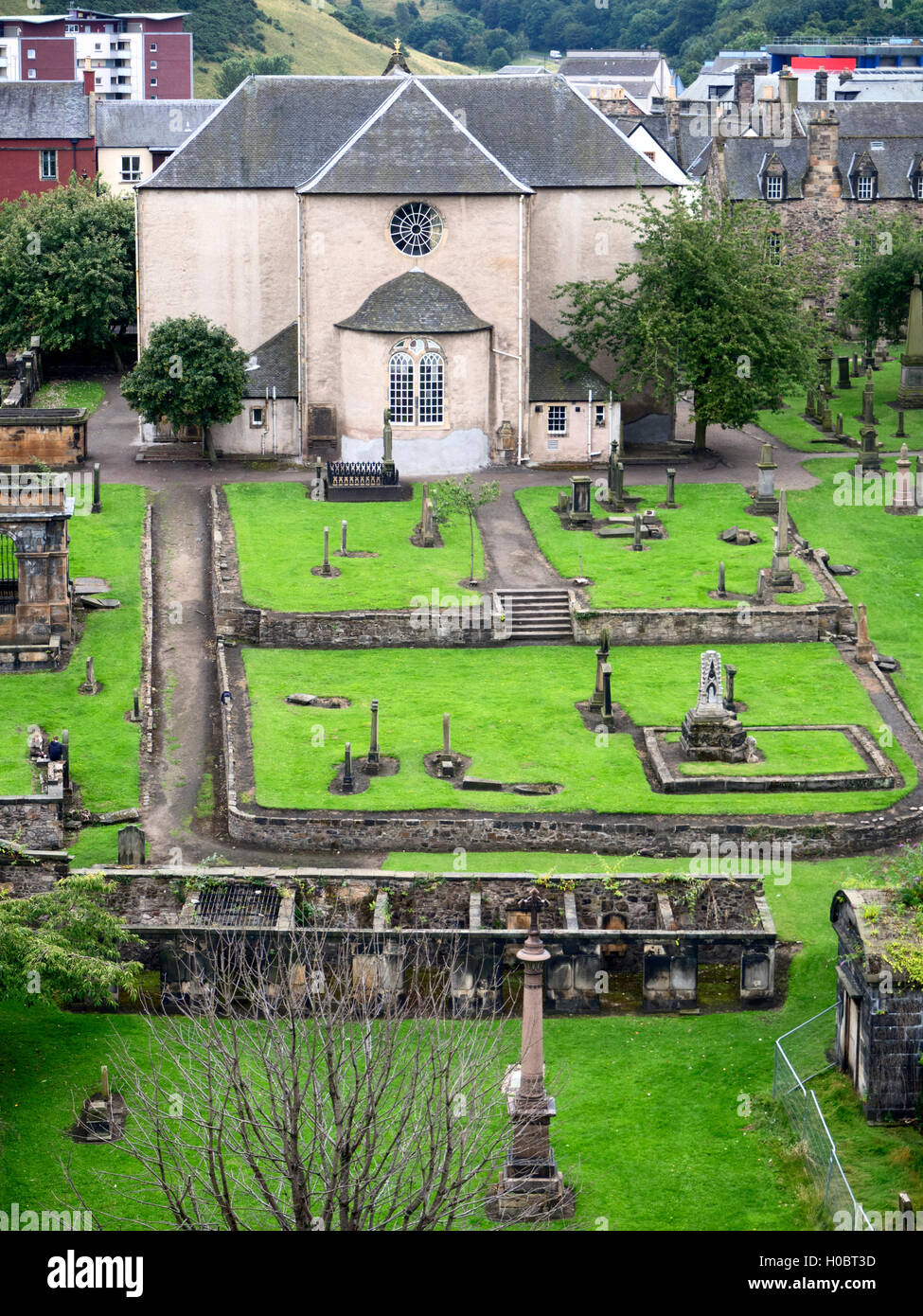 Canongate Kirk and Burial Ground from Regent Road Edinburgh Scotland ...