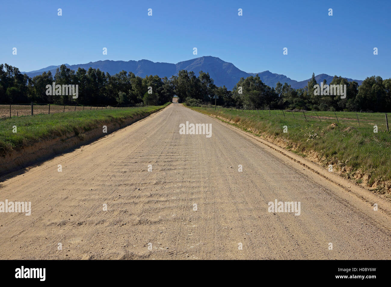 Farmlands in the Boland region of the Western Cape Province of South ...