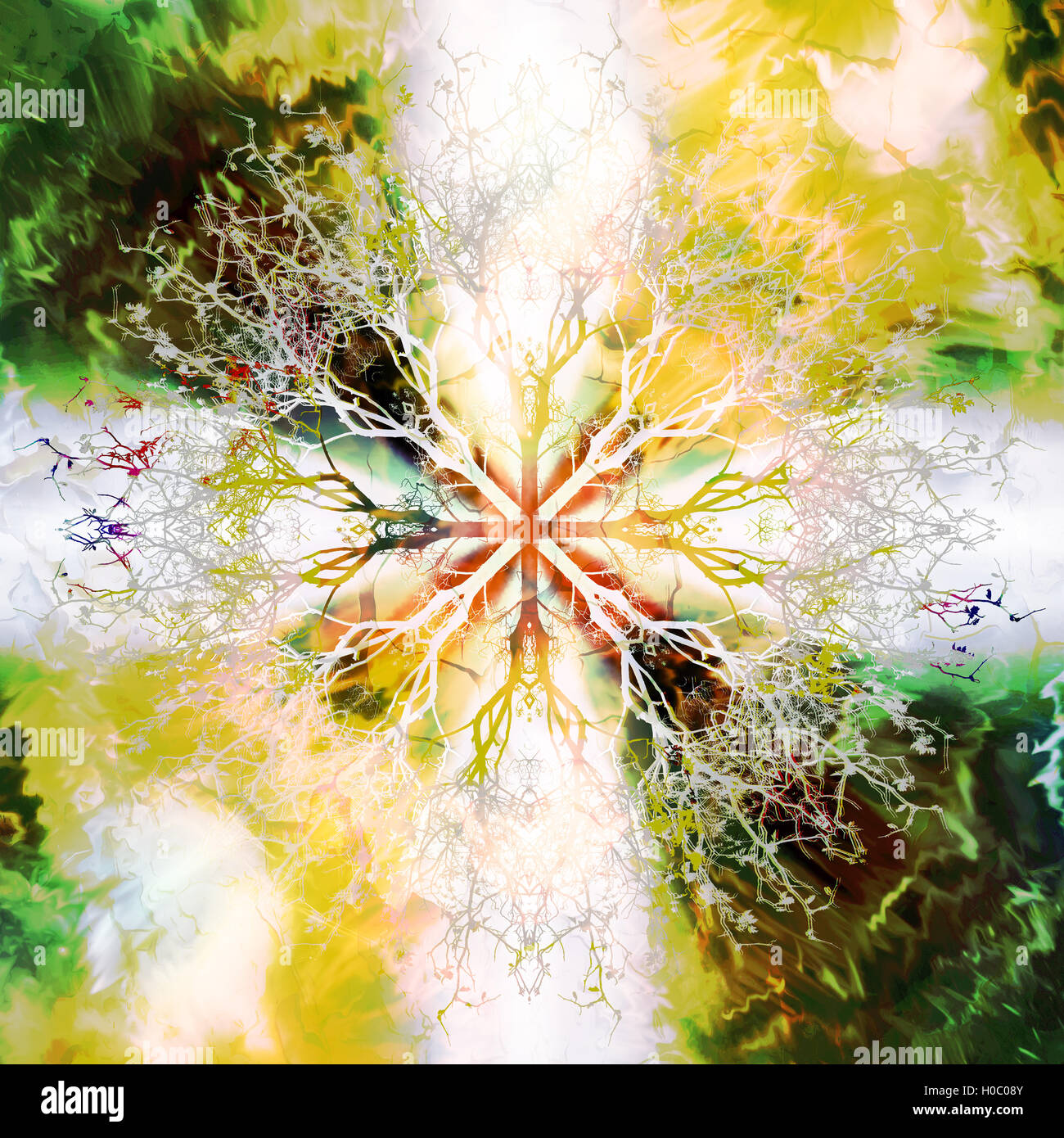 Beautiful ornamental mandala with tree pattern, symbol of life Stock ...