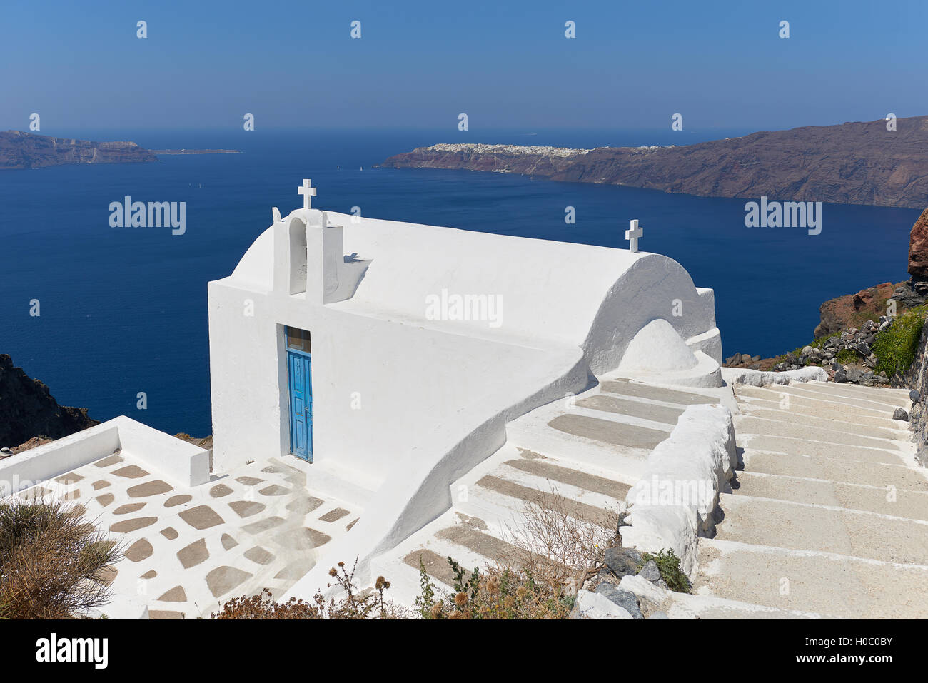 Church Agios Ioannis Katiforis in Imerovigli Stock Photo - Alamy
