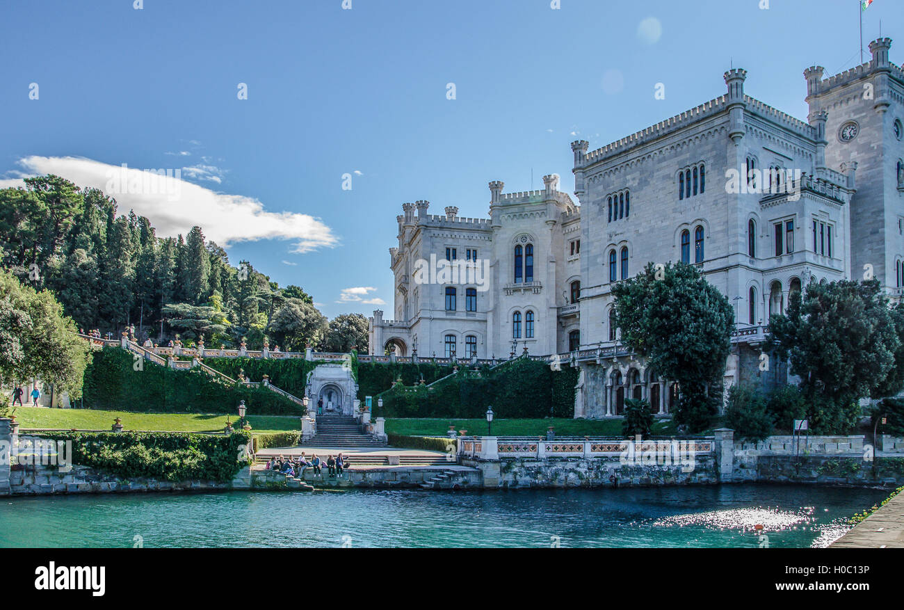 Miramare Castle and park were built Ferdinand Maximilian of the House ...
