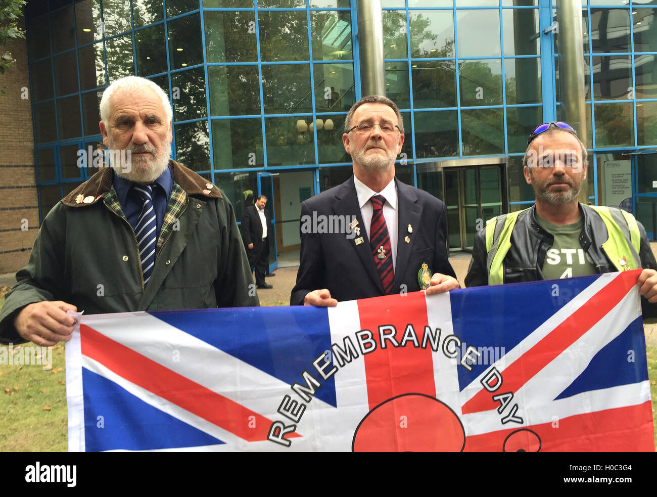(From the left) Stan Kaye, Ken Campbell and David Neale outside ...