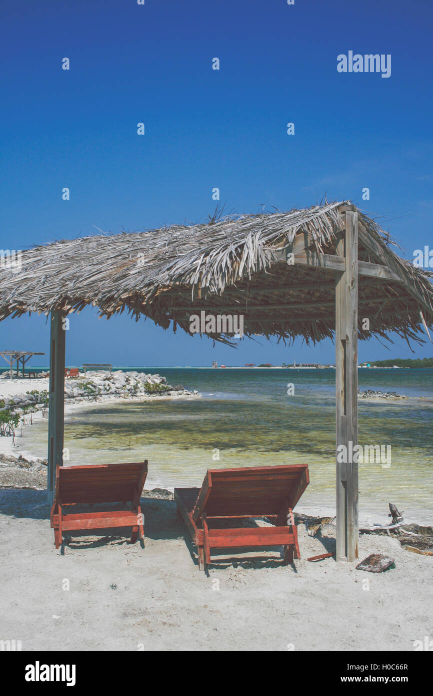 Relaxing on a Caribbean island Stock Photo - Alamy